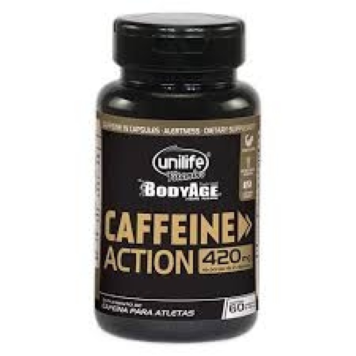 Caffeine Action Cafeína 420mg Unilife - 60 Cápsulas