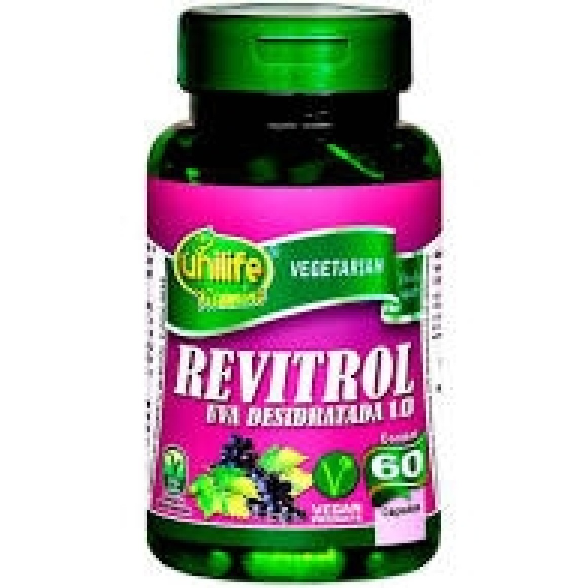 Revitrol Uva desidratada Unilife - 60 Cápsulas